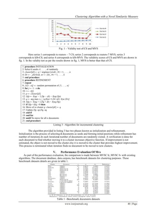 Clustering Algorithm with a Novel Similarity Measure | PDF