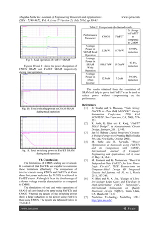 Performance Comparison of CMOS and Finfet Based Circuits At 45nm Technology Using SPICE | PDF
