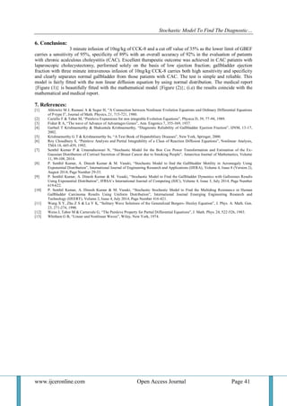 Stochastic Model to Find the Diagnostic Reliability of Gallbladder ...