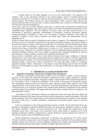 Fuzzy Logic Framework for Qualitative Evaluation of Supply Chain Responsiveness | PDF
