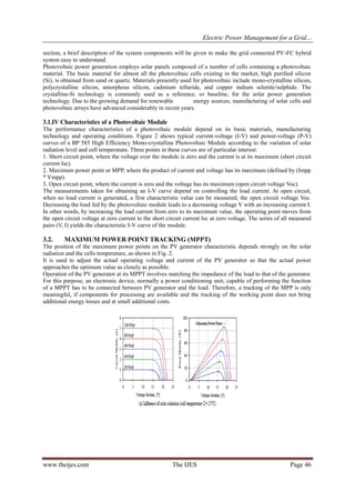 Electric Power Management for a Grid Connected Renewable Energy Sources | PDF