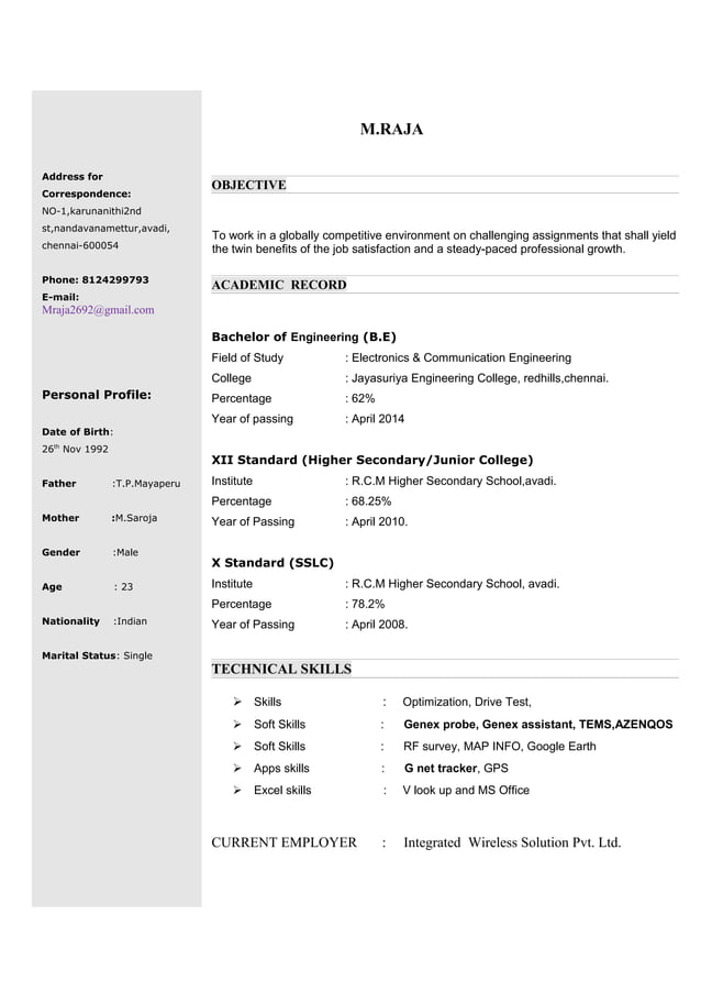 RAJA_RESUME | PDF