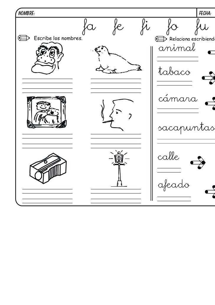 Palabras con fa fe fi fo fu - Imagui