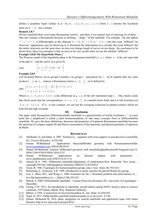 Operator’s Differential geometry with Riemannian Manifolds | PDF | Geography | Science