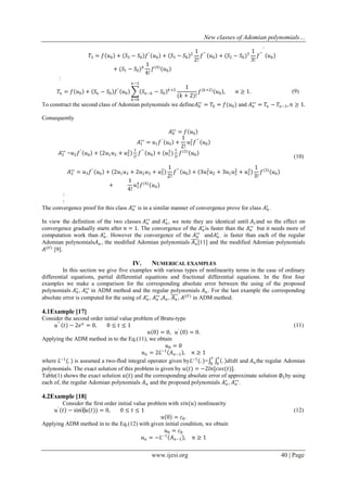 New classes of Adomian polynomials for the Adomian decomposition method | PDF