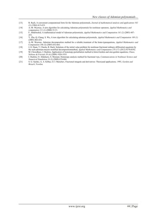 New classes of Adomian polynomials for the Adomian decomposition method | PDF