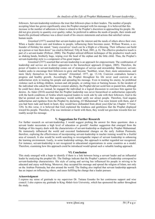 An Analysis of the Life of Prophet Muhammad: Servantleadership and ...