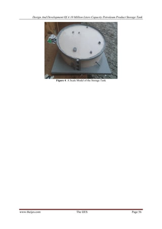 Design and Development of a 10 Million Liters Capacity Petroleum Product Storage Tank | PDF