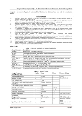 Design and Development of a 10 Million Liters Capacity Petroleum Product Storage Tank | PDF