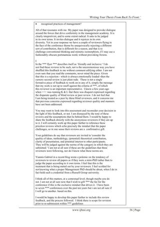 ‘Writing Your Thesis from Back to Front.’ | PDF