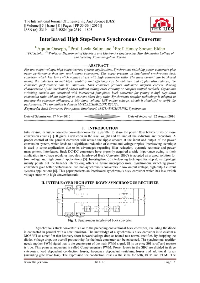 Interleaved High Step-Down Synchronous Converter | PDF | Consumer Electronics | Technology ...