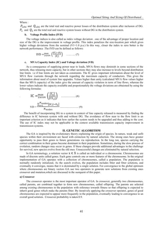 Optimal Siting And Sizing Of Distributed Generation For Radial Distribution System Using Genetic ...