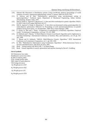 Optimal Siting And Sizing Of Distributed Generation For Radial Distribution System Using Genetic ...