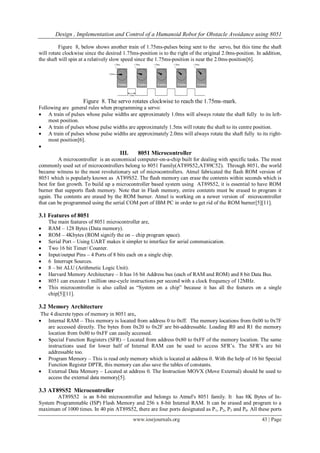 Design, Implementation and Control of a Humanoid Robot for Obstacle Avoidance using 8051 ...
