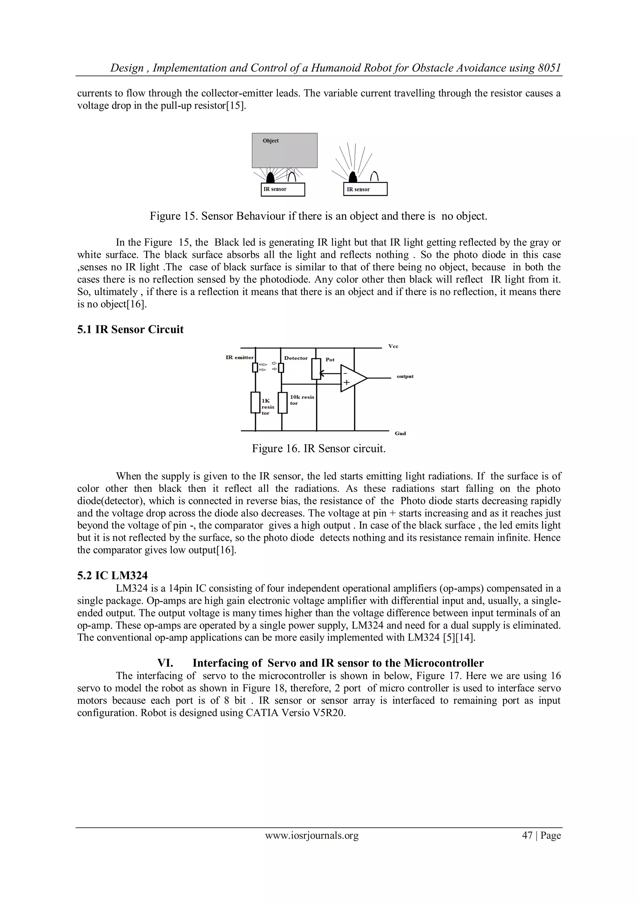 Design, Implementation and Control of a Humanoid Robot for Obstacle ...