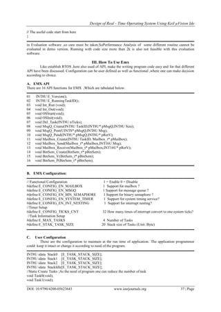 Design of Real - Time Operating System Using Keil µVision Ide | PDF | Operating Systems ...