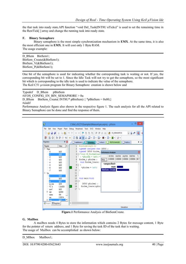 Design of Real - Time Operating System Using Keil µVision Ide | PDF