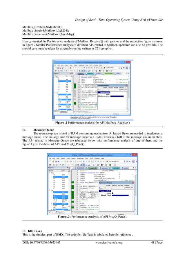 Design of Real - Time Operating System Using Keil µVision Ide | PDF