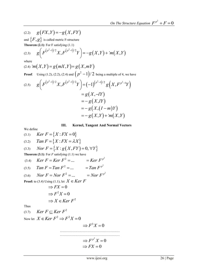 On The Structure Equation 2 0 p F F | PDF