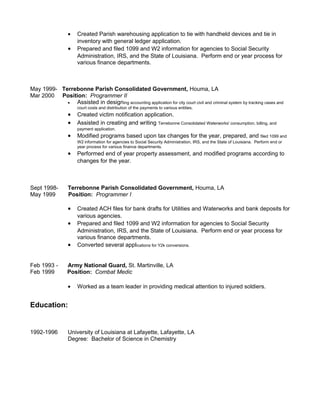 Tella Singleton Resume | DOC