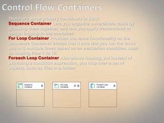 SSIS control flow | PPT