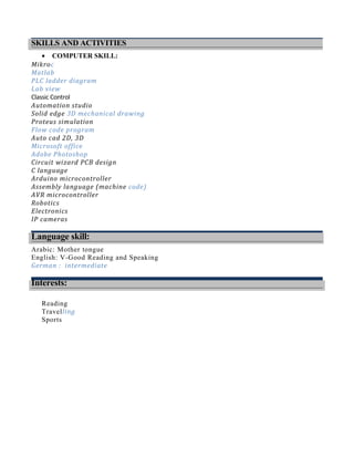 abdallah CV final | DOC