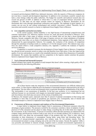 Barriers’ analysis for implementing Green Supply Chain: a case study in Morocco | PDF