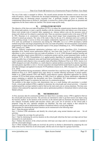 Time-Cost Trade-Off Analysis in a Construction Project Problem: Case Study | PDF