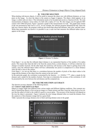 Distance Estimation to Image Objects Using Adapted Scale | PDF