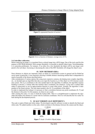 Distance Estimation to Image Objects Using Adapted Scale | PDF