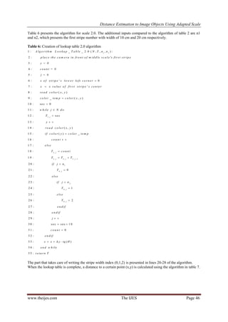 Distance Estimation to Image Objects Using Adapted Scale | PDF