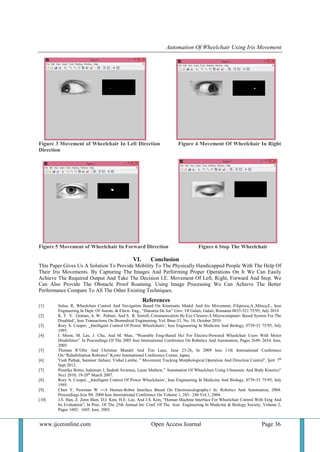 Automation of Wheelchair Using Iris Movement | PDF