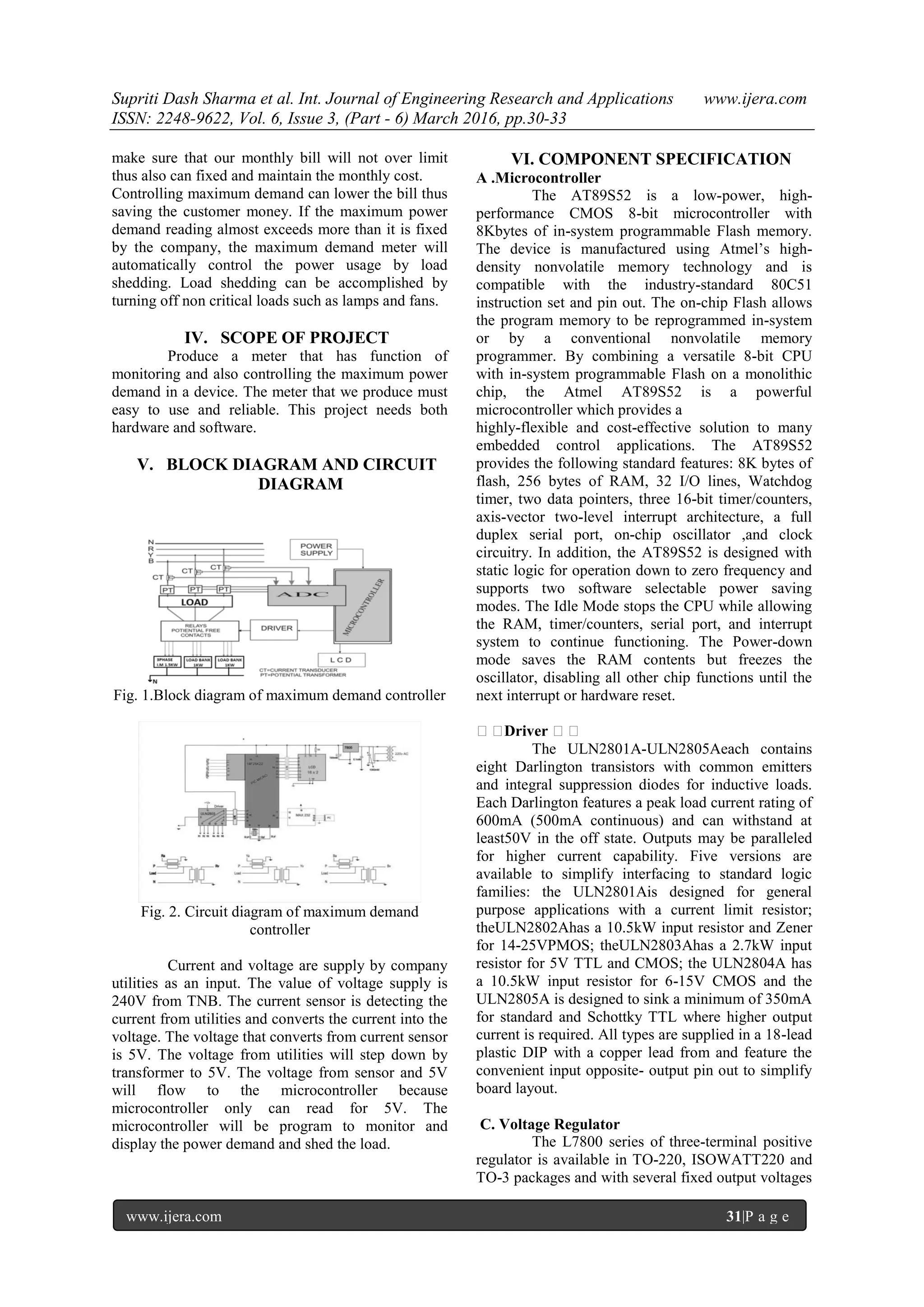 Managementof Loads Using Maximum Demand Meter For Commercial Sector At Peak Demand Period | PDF