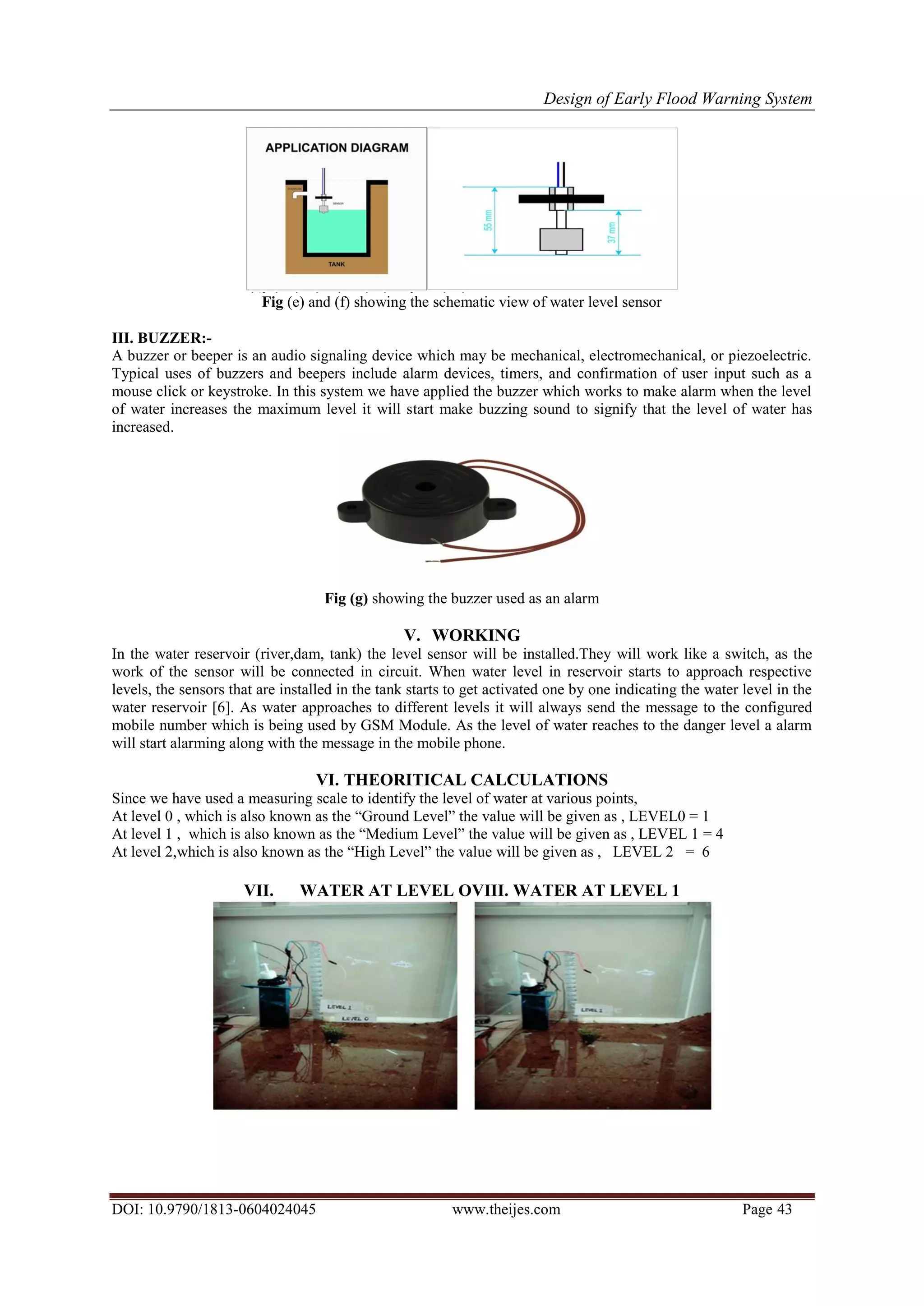 Design of Early Flood Warning System | PDF