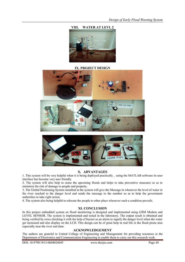 Design of Early Flood Warning System | PDF