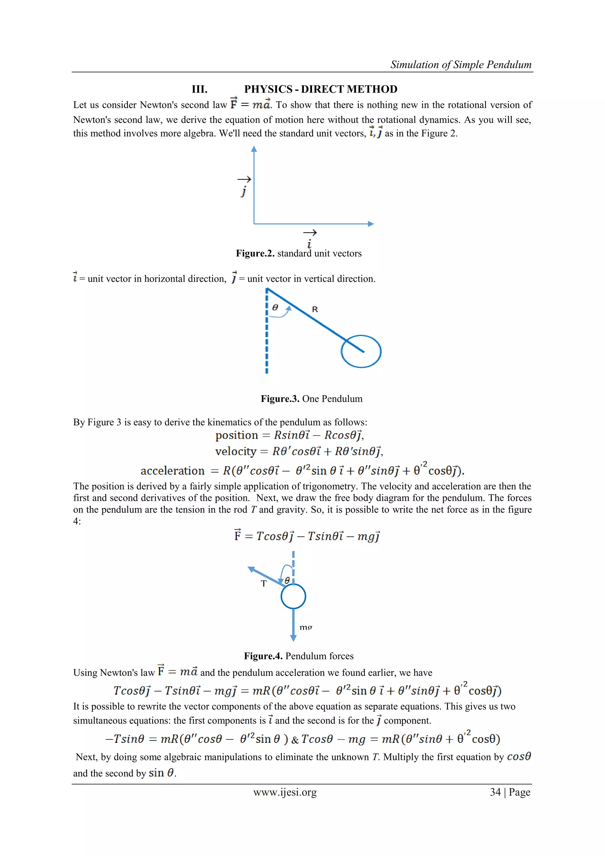 Simulation of Simple Pendulum | PDF