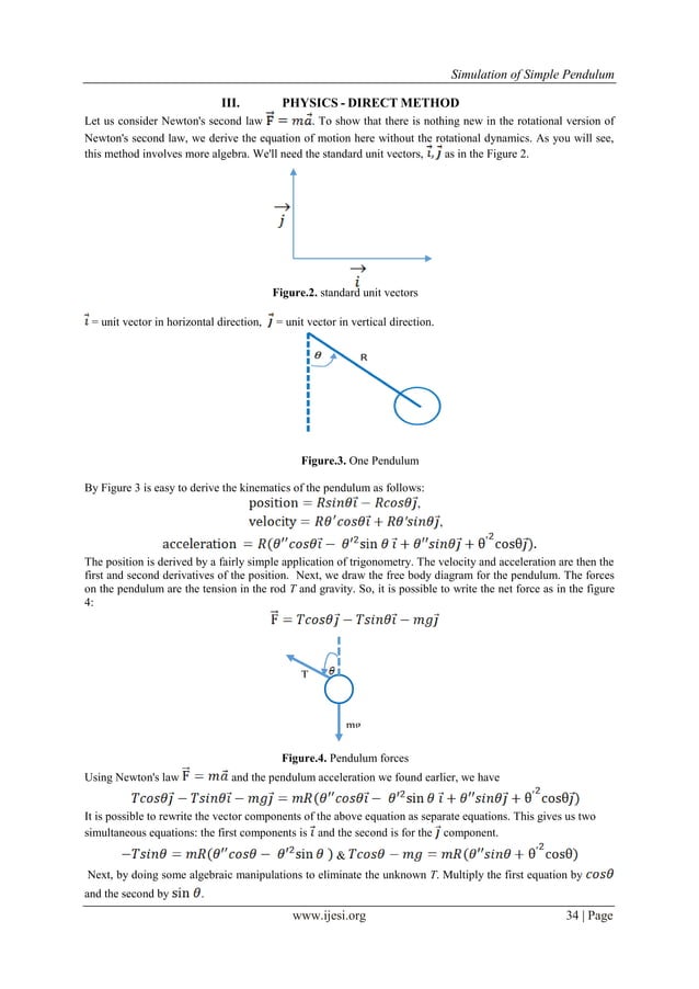 Simulation of Simple Pendulum | PDF