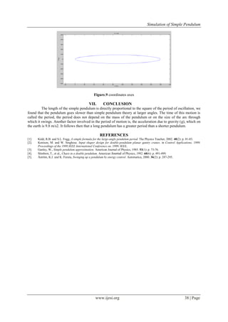 Simulation of Simple Pendulum | PDF