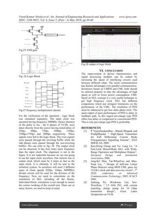 Design of high speed serializer for interchip data communications with ...