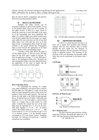 Area-Delay Efficient Binary Adders in QCA | PDF