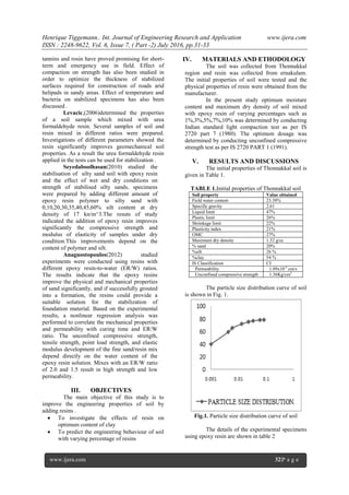Effect of Resin on the Strength Characteristics of Thonnakkal Clay | PDF