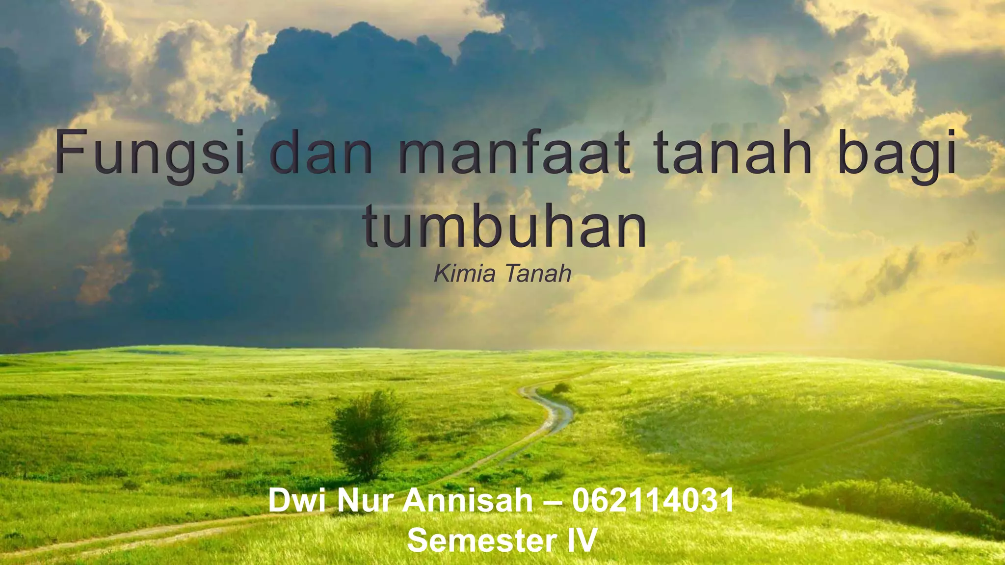 Fungsi dan Manfaat tanah | PPTX