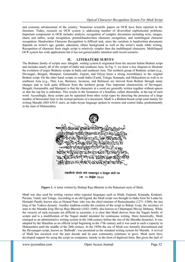 Character Recognition System For Modi Script Pdf Desktop Publishing