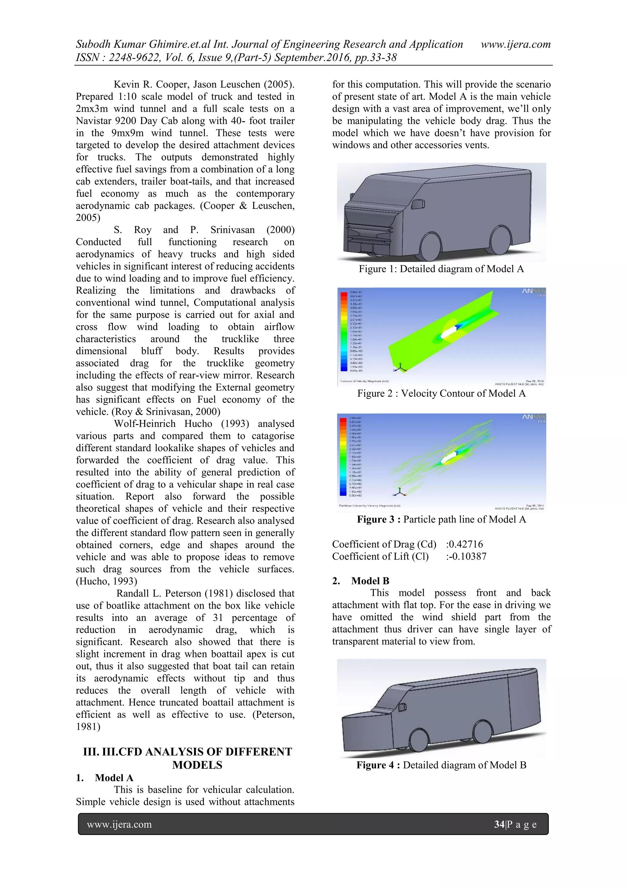 Performance Study of Wind Friction Reduction Attachments for Van Using Computational Fluid ...