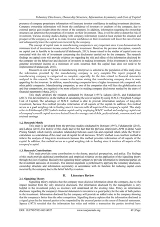 Voluntary Disclosure, Ownership Structure, Information Asymmetry and ...