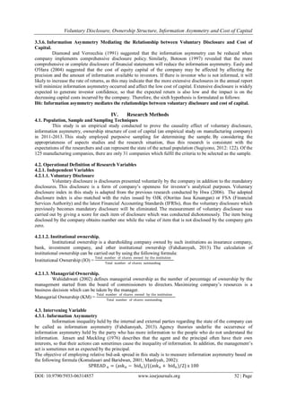 Voluntary Disclosure, Ownership Structure, Information Asymmetry and ...