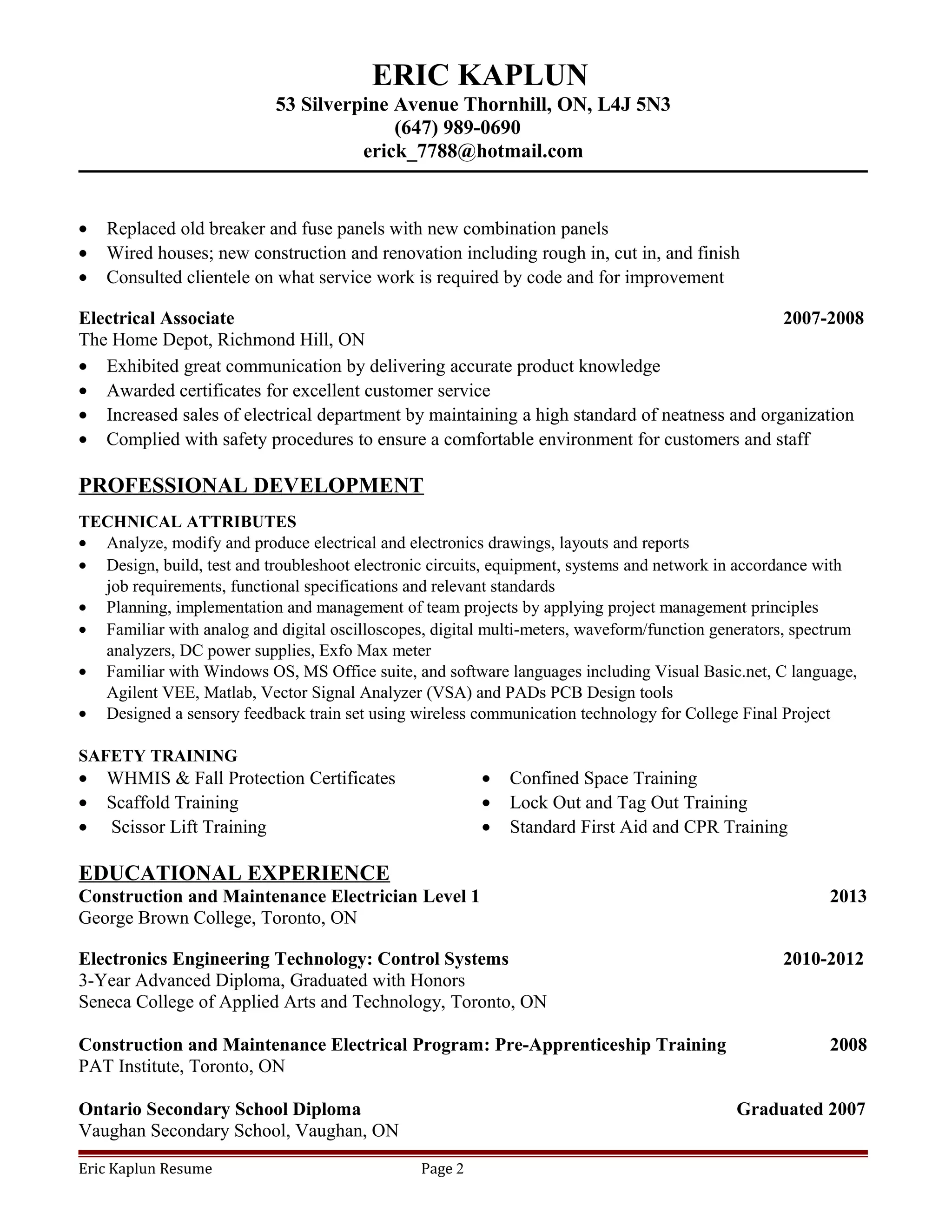 2015.Nov.Resume Eric Kaplun | DOC