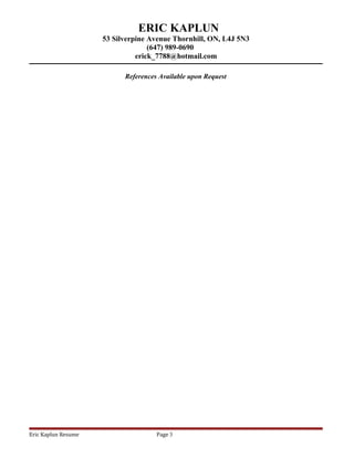 2015.Nov.Resume Eric Kaplun | DOC