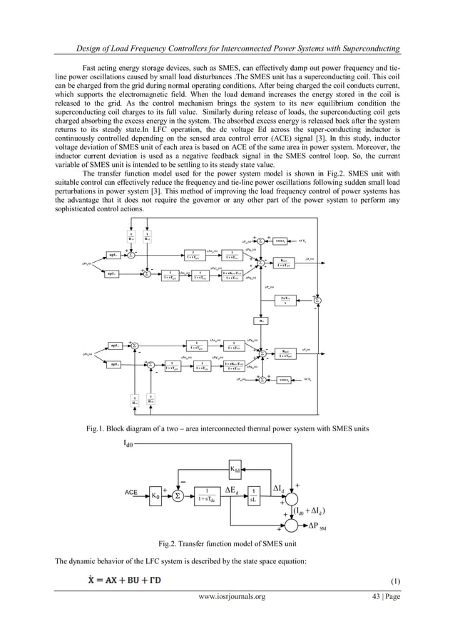 Design of Load Frequency Controllers for Interconnected Power Systems with Superconducting ...