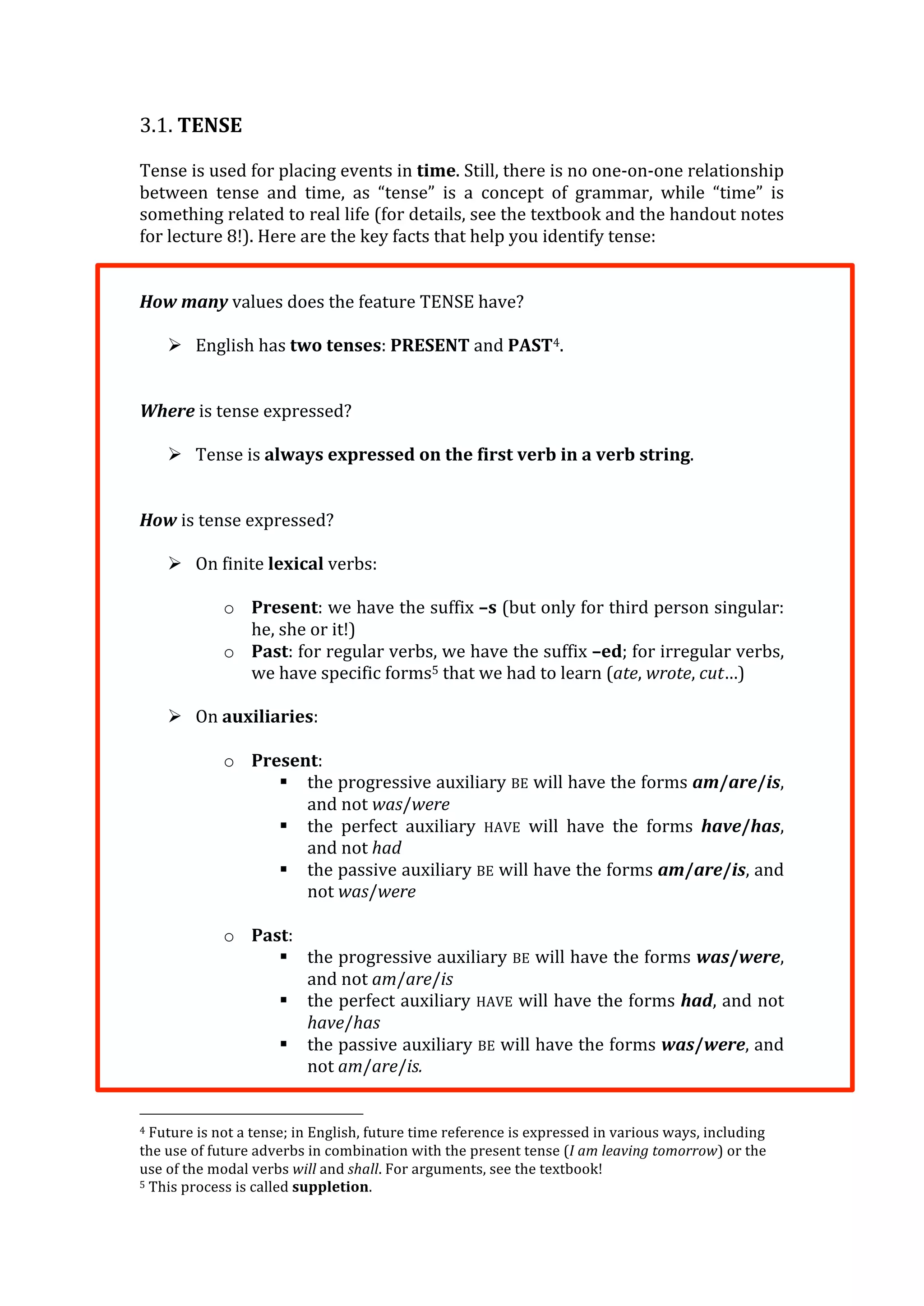 Study Sheet 5 (Verbal Features) | PDF | Programming Languages | Computing